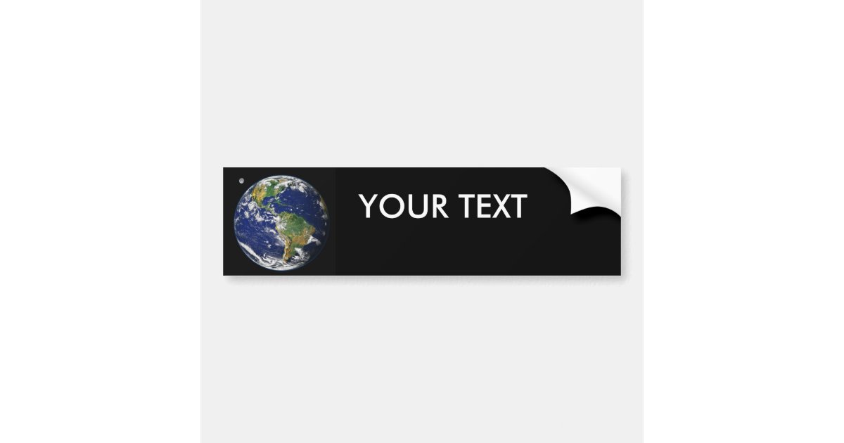 Earth from space bumper sticker | Zazzle