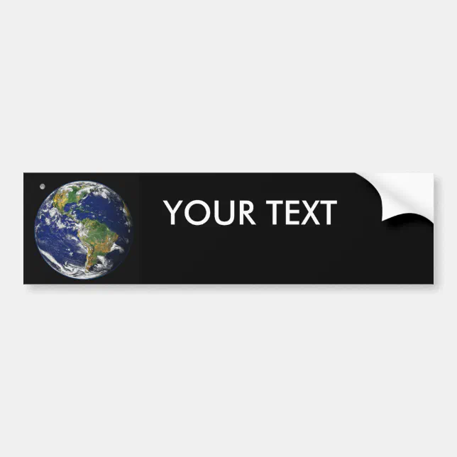 Earth from space bumper sticker | Zazzle