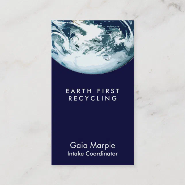 Earth from Space Card | Zazzle
