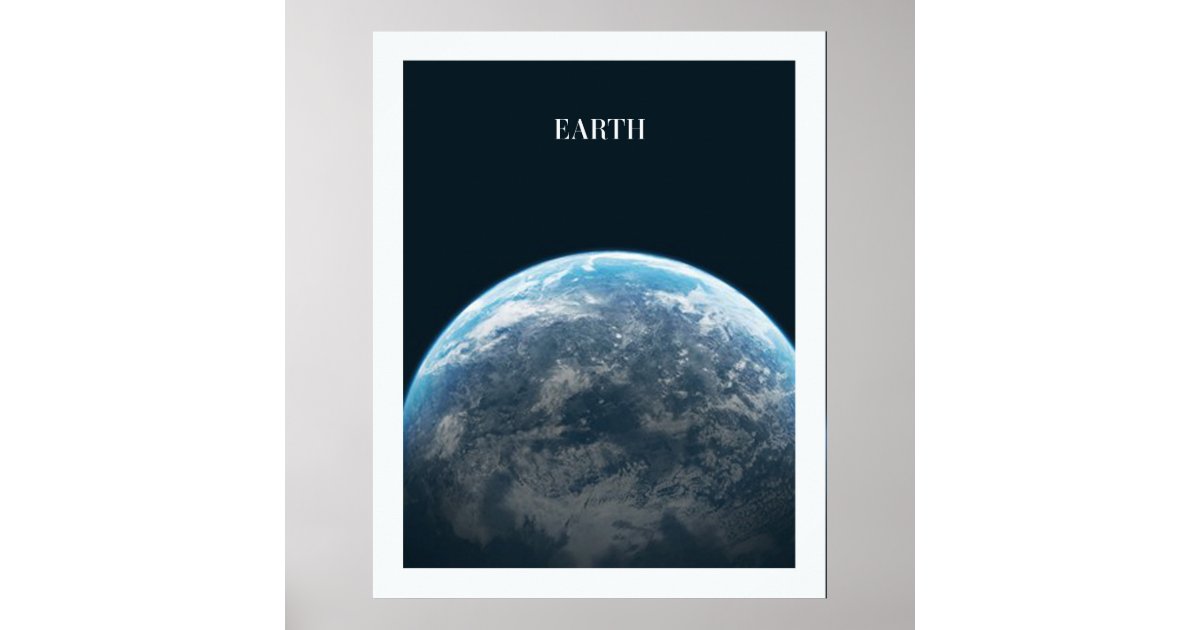 Earth from Space Poster | Zazzle