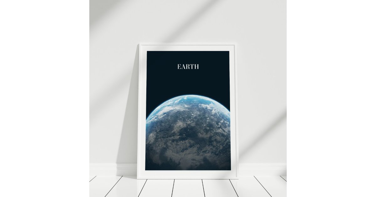 Earth from Space Poster | Zazzle