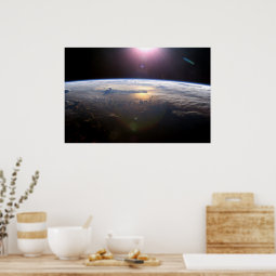 Earth from the International Space Station Poster | Zazzle
