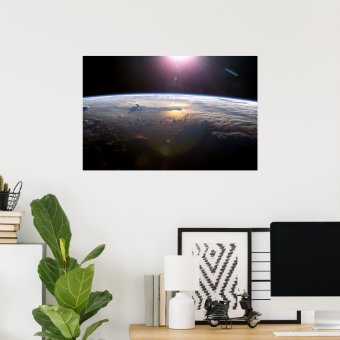 Earth from the International Space Station Poster | Zazzle
