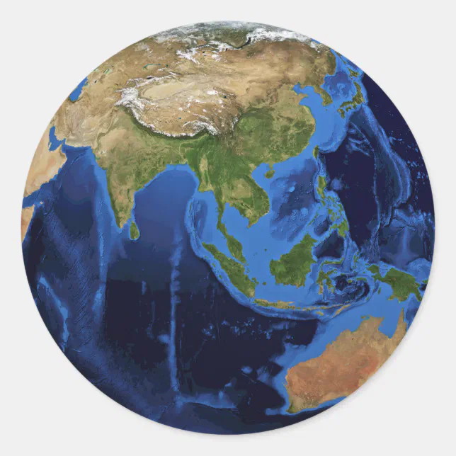 Earth globe stickers | Zazzle