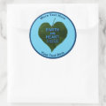Earth - Heart Anagram Classic Round Sticker | Zazzle