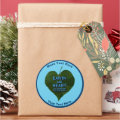 Earth - Heart Anagram Classic Round Sticker | Zazzle