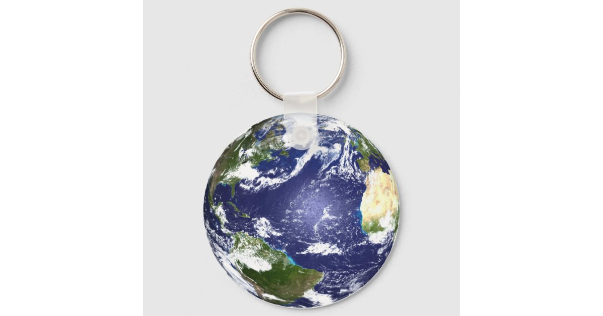 Earth Keychain | Zazzle