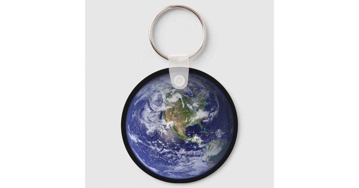 Earth Keychain | Zazzle