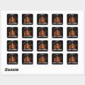 Earth Magma Lava Volcano Geology Science Gift Square Sticker | Zazzle