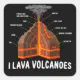 Earth Magma Lava Volcano Geology Science Gift Square Sticker | Zazzle