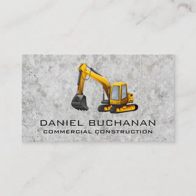 Earth Mover | Construction Vehicle Business Card | Zazzle