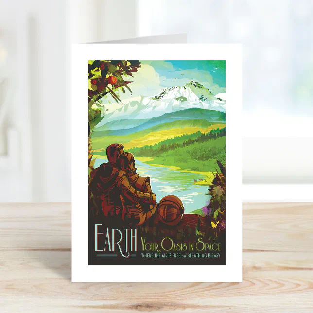 Earth | NASA Visions of the Future Card | Zazzle