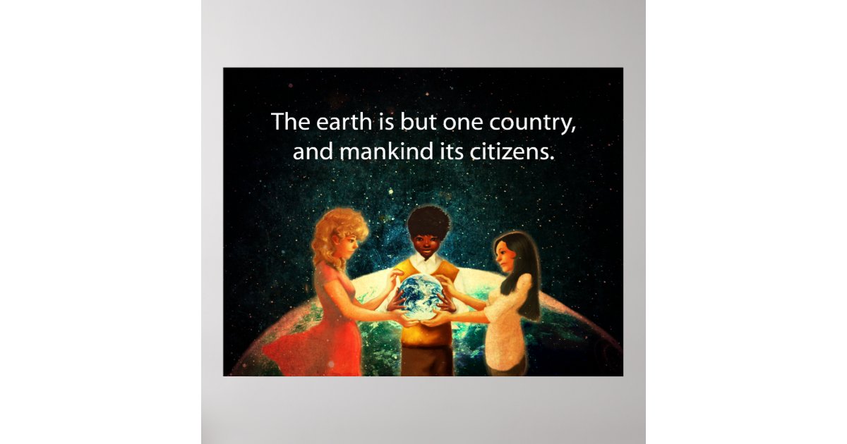 Earth One Country Poster | Zazzle