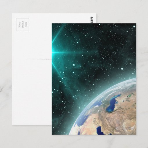 Earth Outer Space Postcard | Zazzle