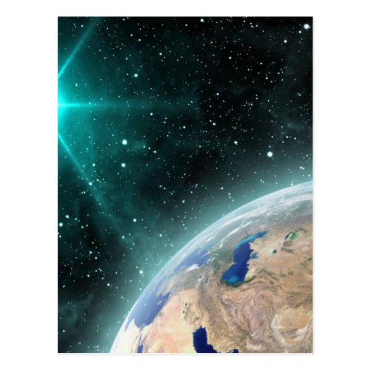 Earth Outer Space Postcard | Zazzle.com
