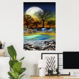 Earth Power Background Card Design Poster | Zazzle