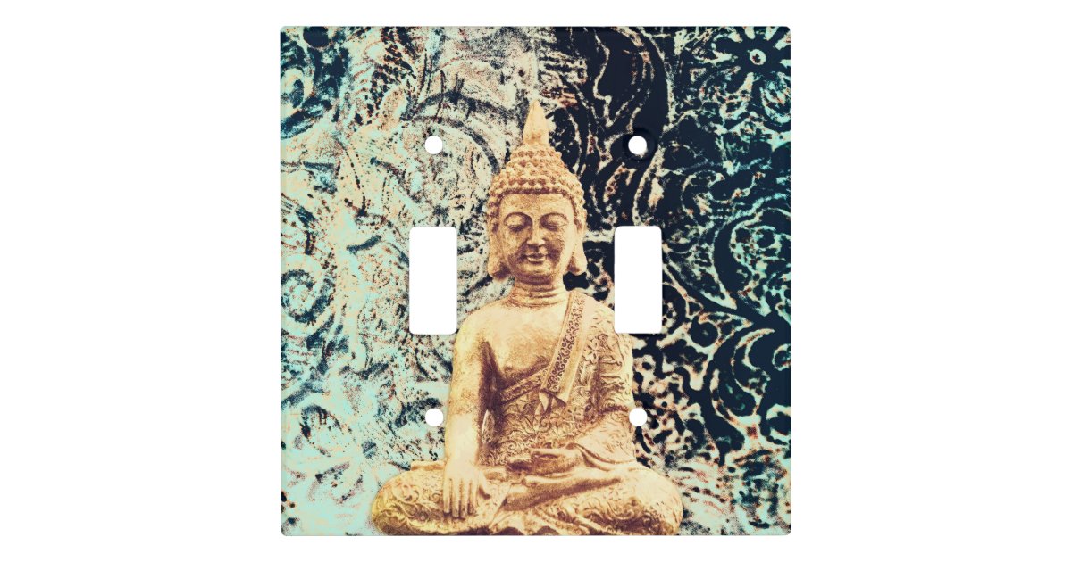 Earth Sitting Buddha Elegant Zen Enlightenment Light Switch Cover | Zazzle