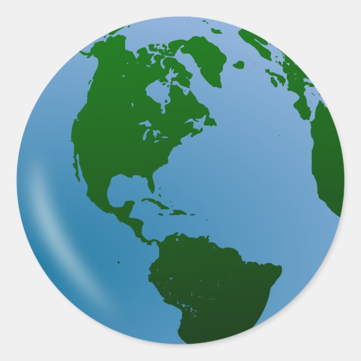 Earth Sticker | Zazzle