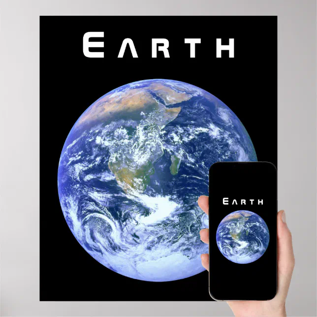 Earth - The Blue Marble Poster | Zazzle