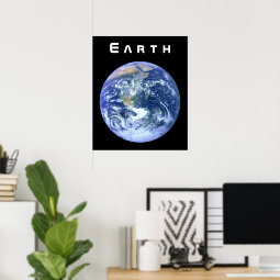 Earth - The Blue Marble Poster | Zazzle