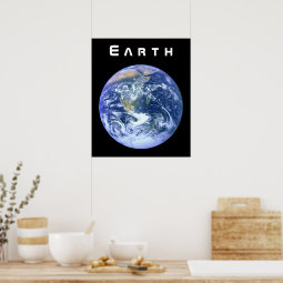 Earth - The Blue Marble Poster | Zazzle