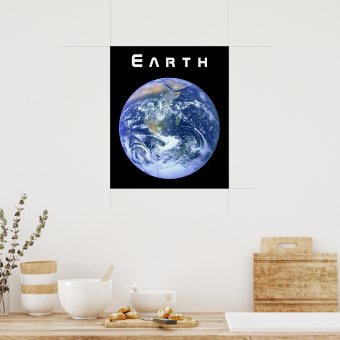 Earth - The Blue Marble Poster | Zazzle