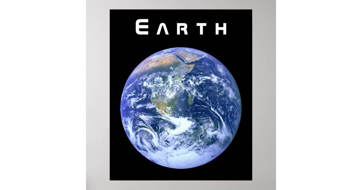 Earth - The Blue Marble Poster | Zazzle