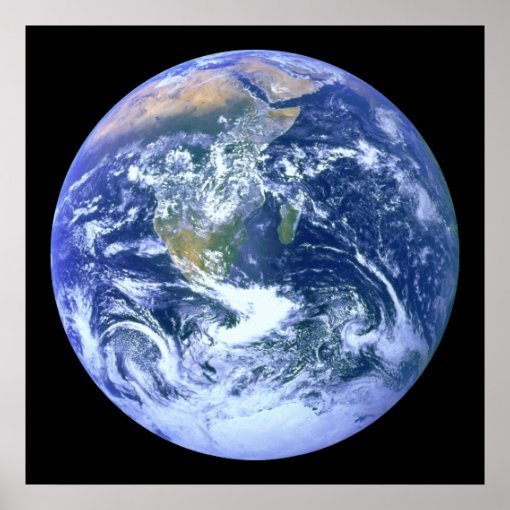 Earth - The Blue Marble Poster | Zazzle