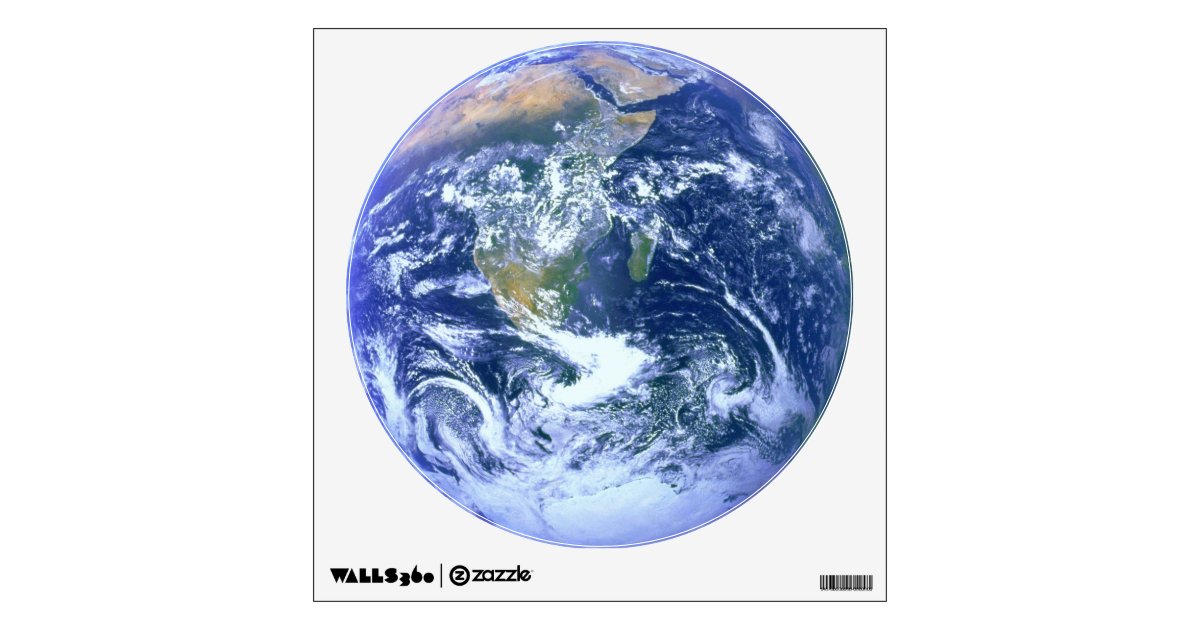 Earth - The Blue Marble Wall Decal | Zazzle