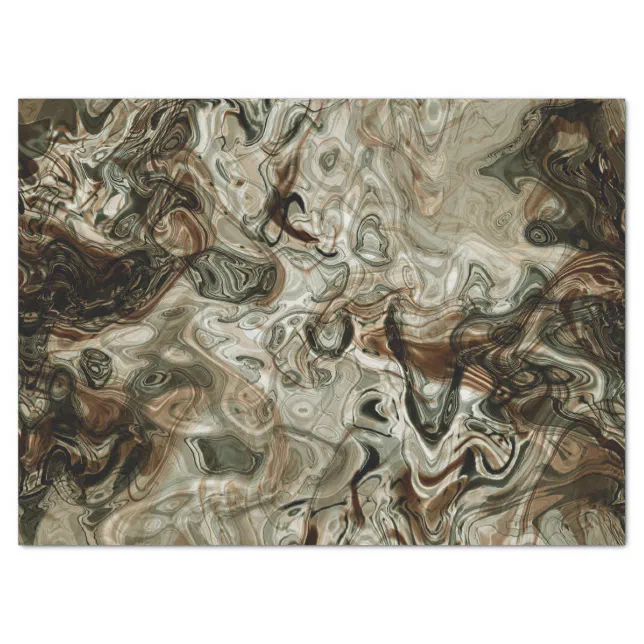 Earth tone marble tissue paper | Zazzle