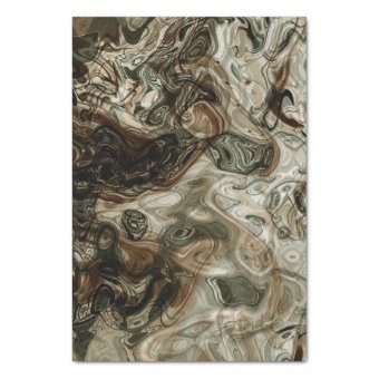 Earth tone marble tissue paper | Zazzle