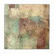 Earth Tone Painting with Cracked Surface Ceramic Tile | Zazzle