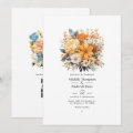 Earth Tones Floral Wedding Invitation | Zazzle