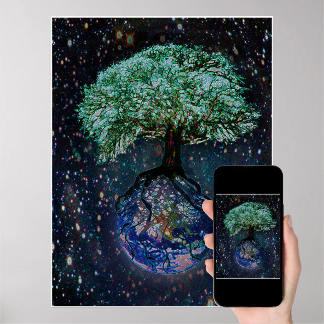 Earth Tree of Life Poster | Zazzle