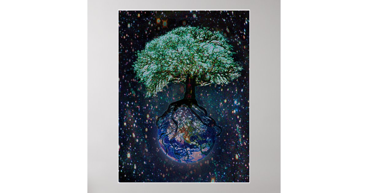 Earth Tree of Life Poster | Zazzle