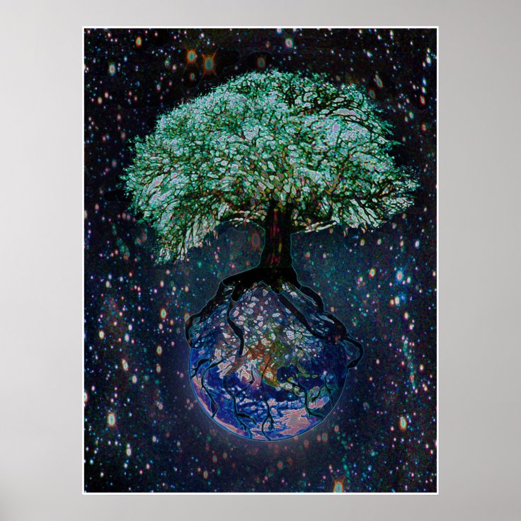 Earth Tree of Life Poster | Zazzle