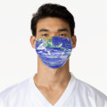 Earth View Continents Oceans Space Theme Adult Cloth Face Mask | Zazzle