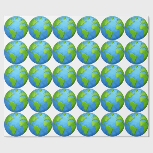 earth wrapping paper | Zazzle