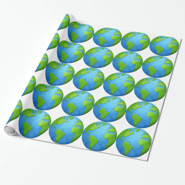 earth wrapping paper | Zazzle