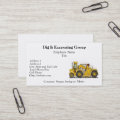 Earthmover Construction Business Cards | Zazzle