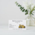 Earthmover Construction Business Cards | Zazzle