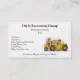 Earthmover Construction Business Cards | Zazzle