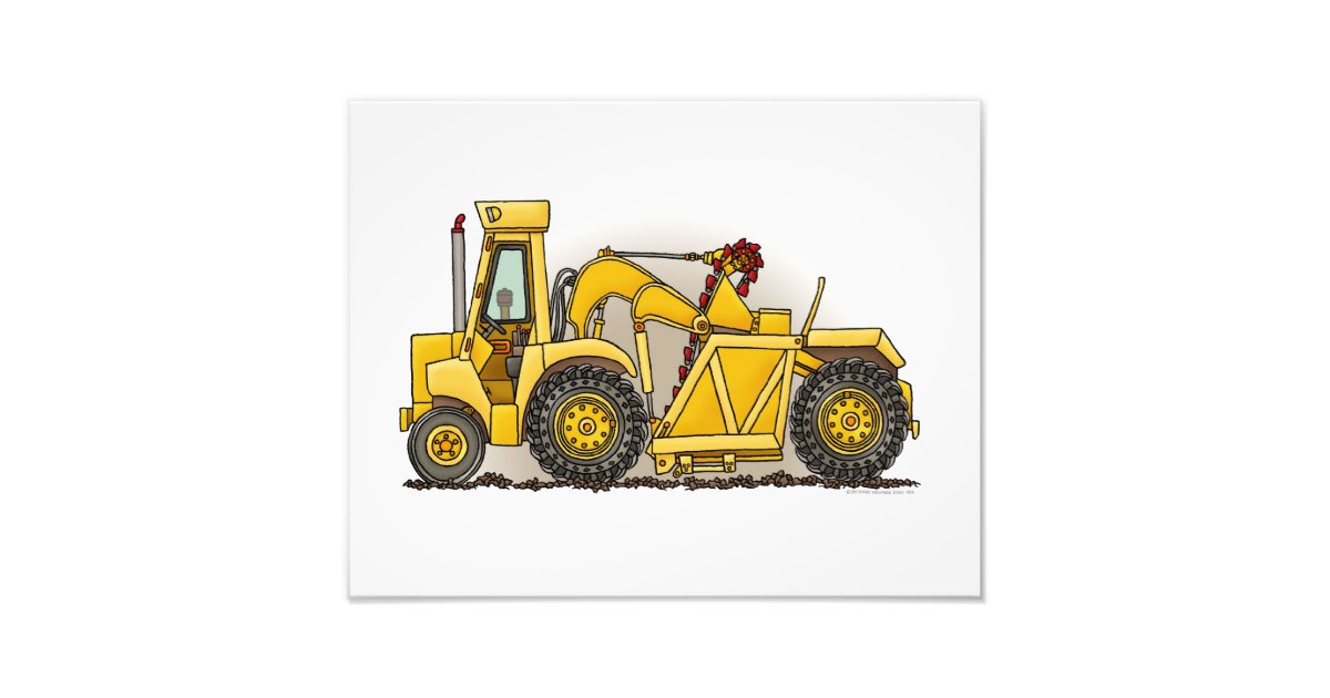 Earthmover Construction Photo Print | Zazzle