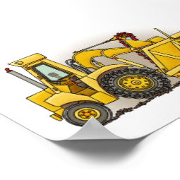 Earthmover Construction Poster | Zazzle