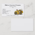 Earthmover Scraper Business Cards | Zazzle