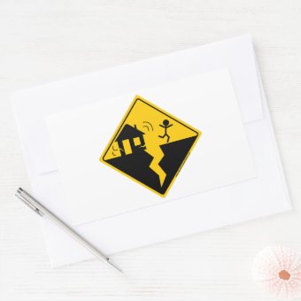 Earthquake Warning Merchandise and Clothing Rectangular Sticker | Zazzle