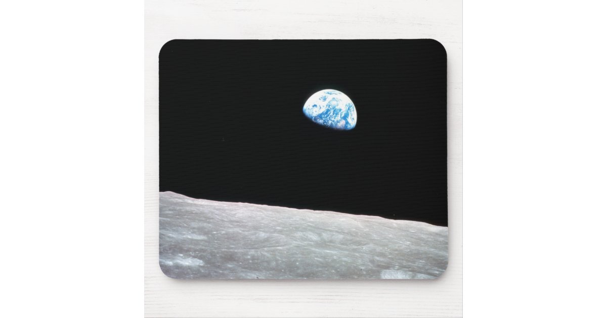 Earthrise - The Lunar Perspective Mouse Pad | Zazzle