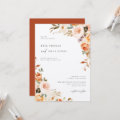Earthy Autumn Botanical Floral Wedding Invitation | Zazzle