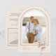 Earthy Neutral 2 Photo Wedding Thank You Card | Zazzle