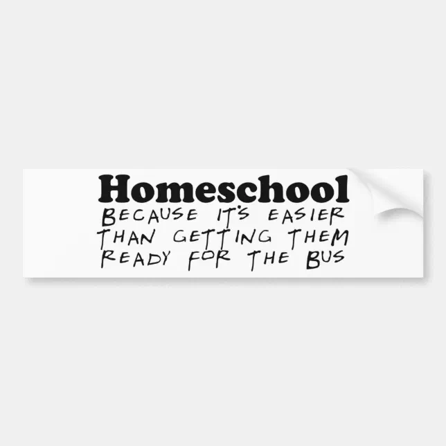Easier Than the Bus Bumper Sticker | Zazzle